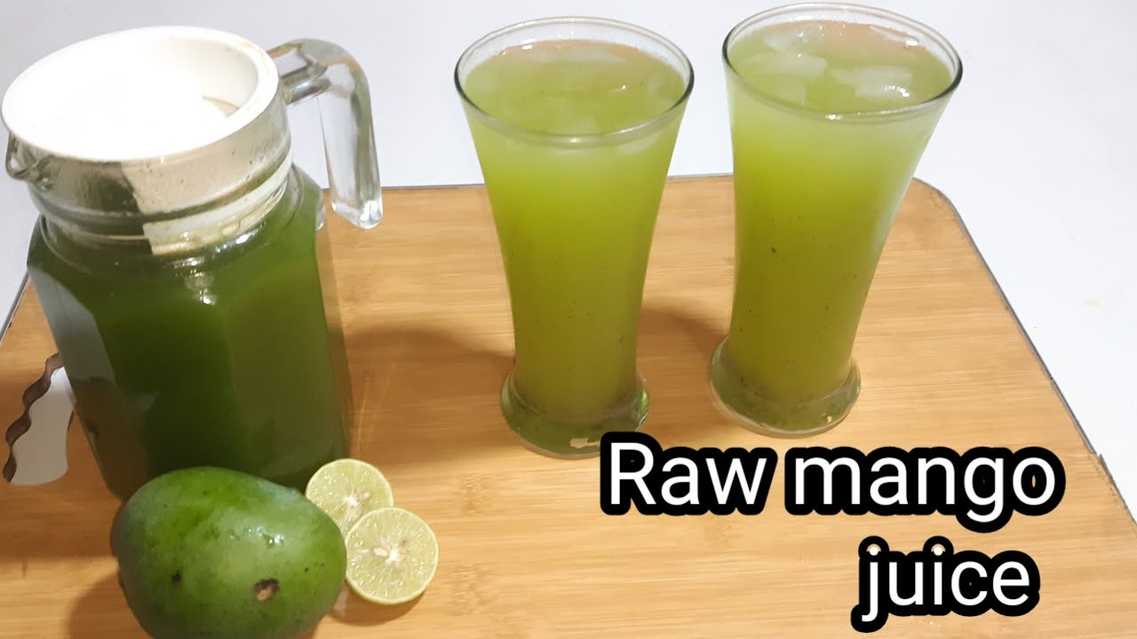 Raw mango mint juice | Mango mint sharbat recipe | Kache aam Ka sharbat ...