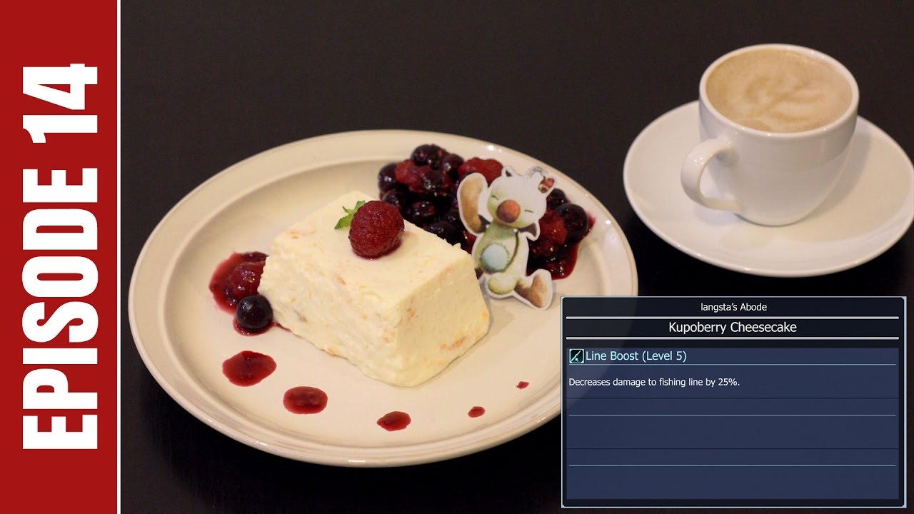 Cooking Final Fantasy XV Kupoberry Cheesecake - YouTube