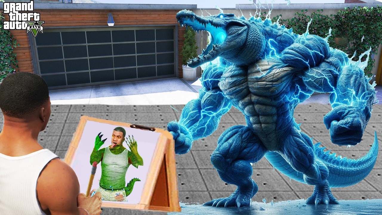 Franklin Draw The Weakest To Strongest Ever CROCODILE In GTA 5 | GTA 5 ...