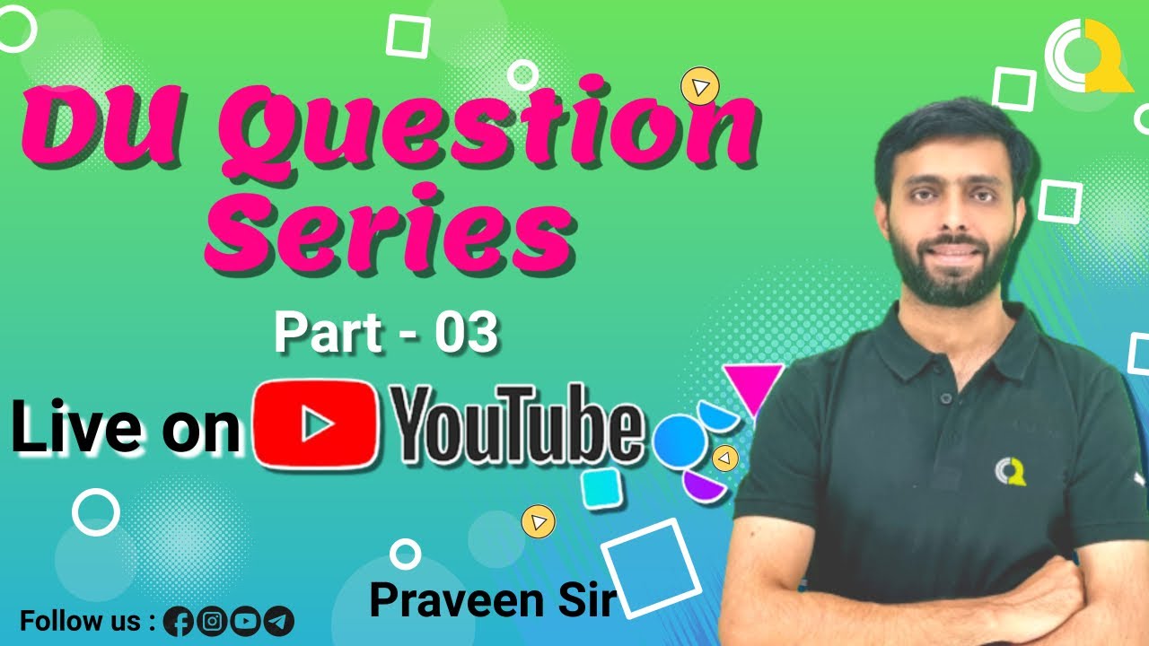 DU | Question Series | Part 03 | Physical Chemistry Question | Quanta ...