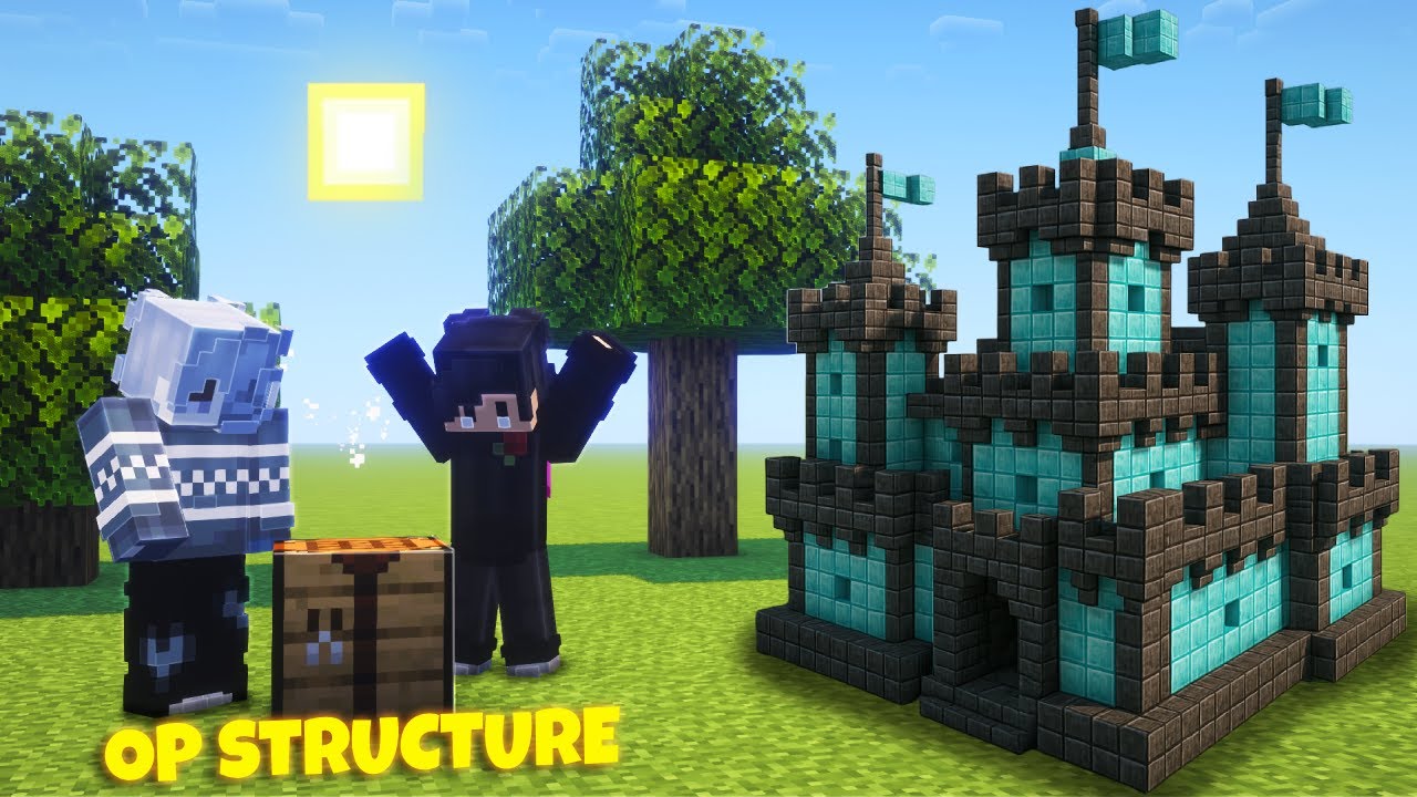 Minecraft But We Can Craft Custom Op Structures!! - YouTube