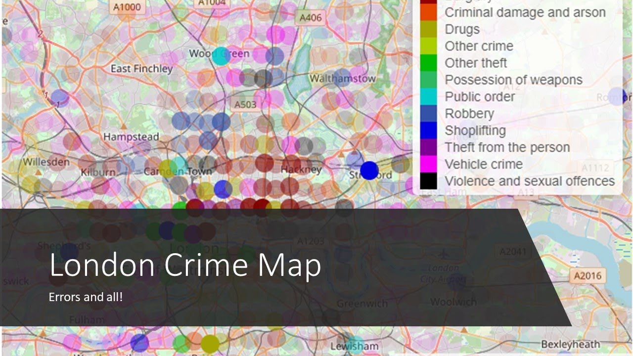London Crime Map Errors and all! - YouTube