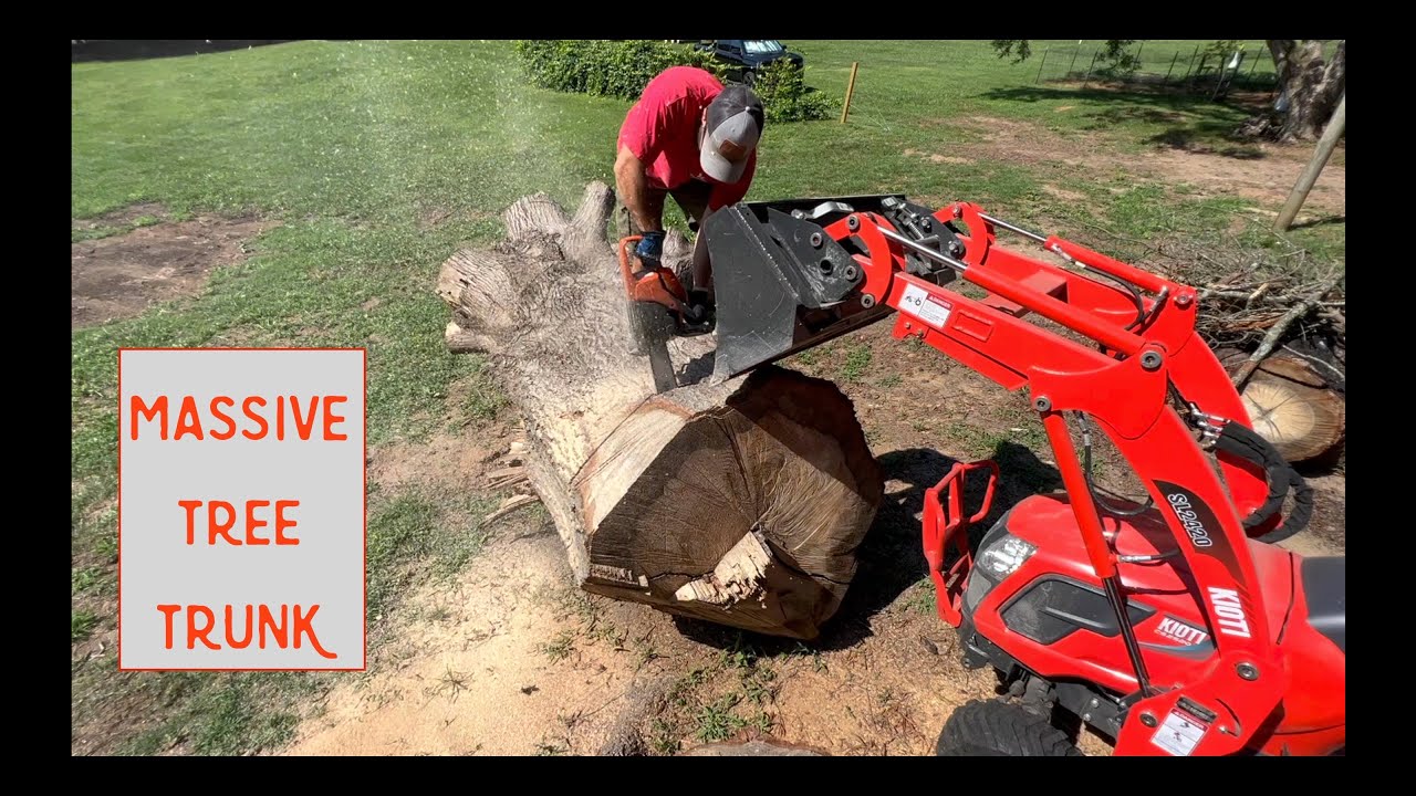 Chunking 30,000 pounds of Tree Trunk - Part 1 - YouTube