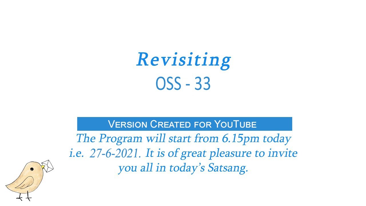 Revisiting OSS 33, A special version prepared for YouTube. - YouTube