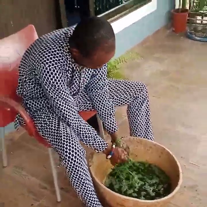 Preparing the mystical herbs for spiritual cleansing #Mologo Healing ...