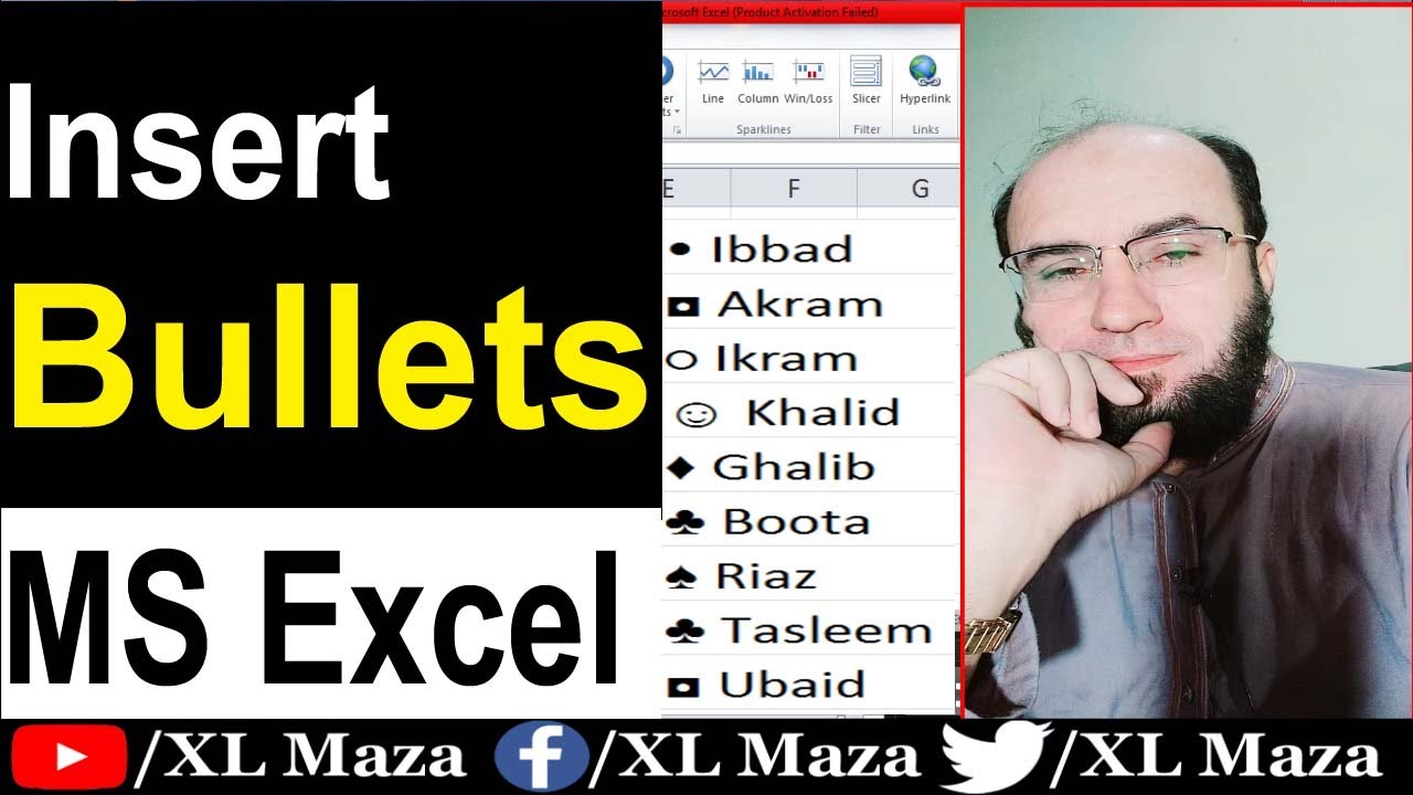 How To Insert Bullets In MS Excel 3 Ways To Insert Bullets XL Maza How To Insert Bullets In MS Excel 3 Ways To Insert Bullets XL Maza