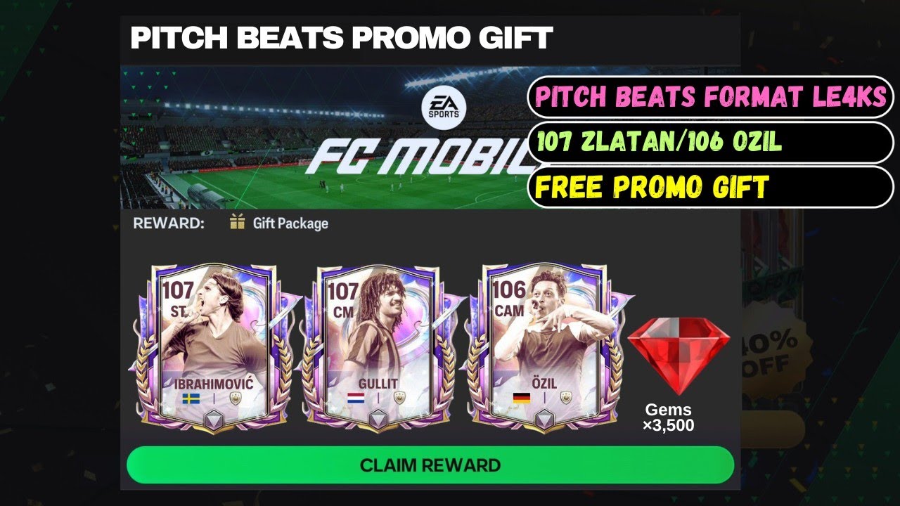 Pitch Beats Promo Gift!! 107 Ibrahimovic!! 106 Ozil!! 107 Gullit!! Fc ...