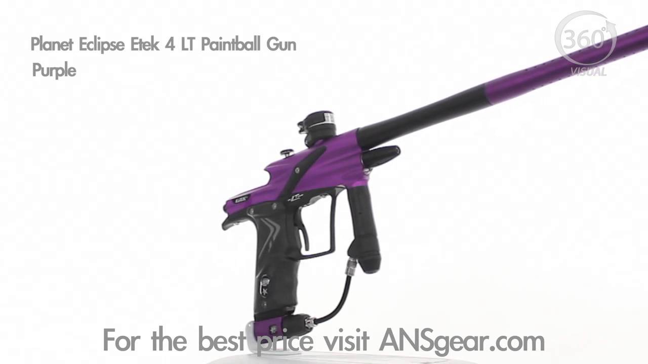 Planet Eclipse Etek 4 LT Paintball Gun - Purple - Visual 360 - YouTube