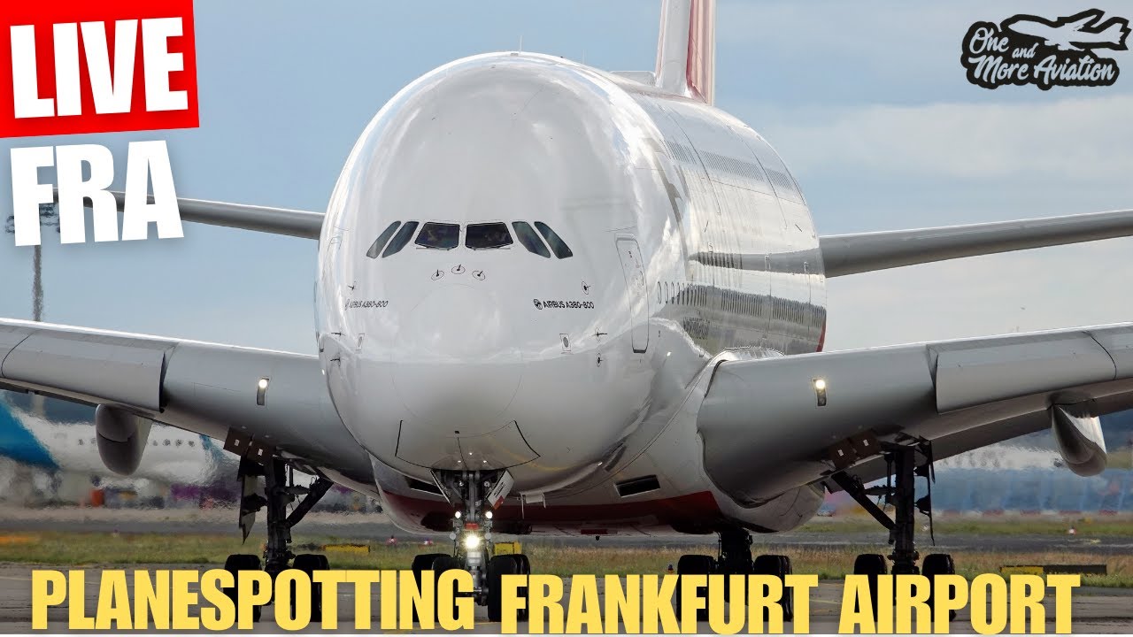 🔴Live Planespotting Frankfurt Airport Testflug LH9918 A380 | Condor 320 ...