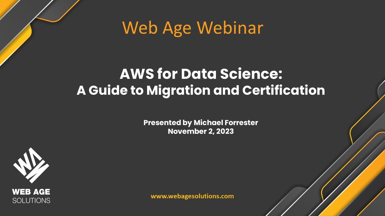 Free AWS for Data Science Webinar: A Guide to Migration and AWS ...