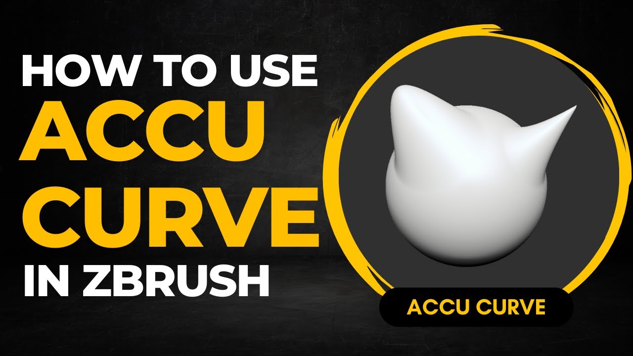 WHAT and How to use ACCU CURVE in ZBRUSH by Brown Bear Animation.👌 ...