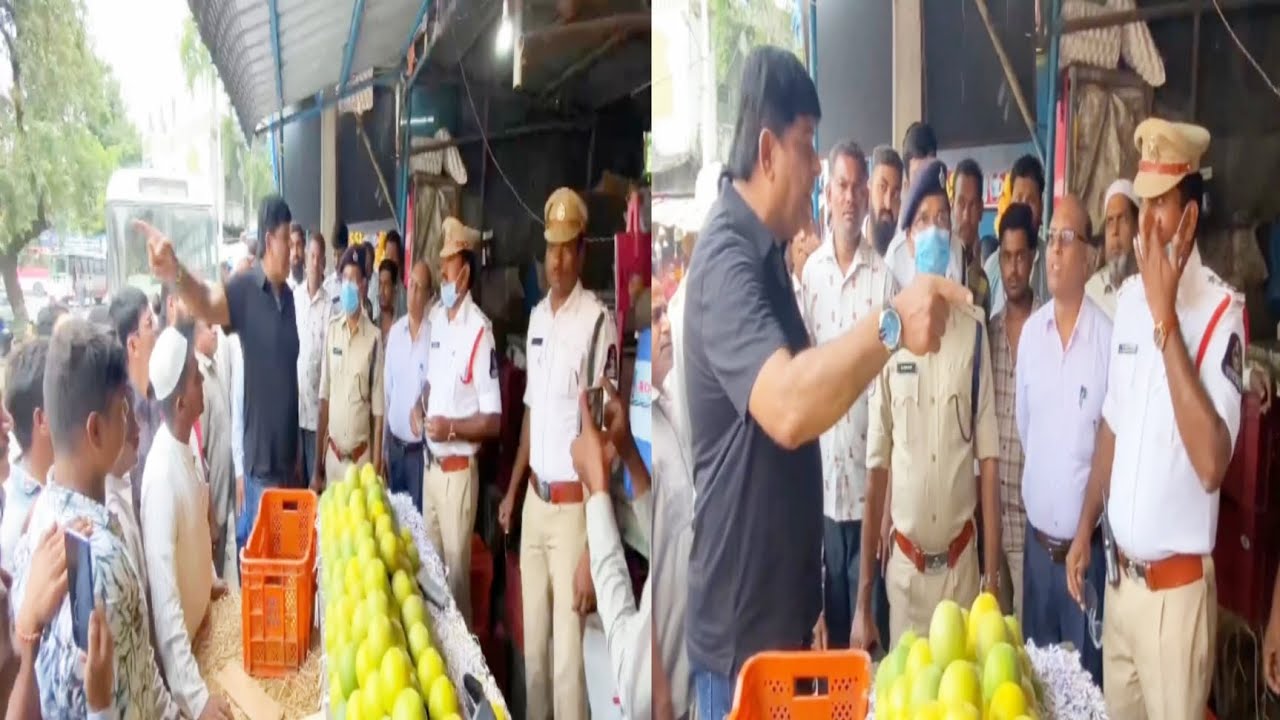 #Angry Syed Sohail Quadri Stops Challan #Nayapool Fruit #Afzal Gunj Bus ...