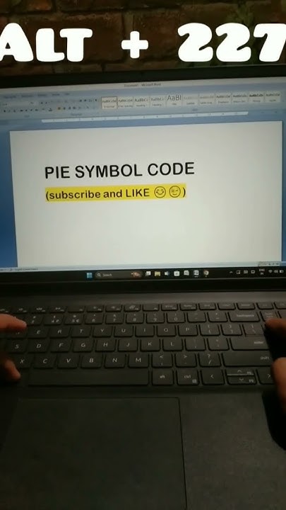 Pie Symbol Code In MS WORD! #code #tutorial #edit #msword #tips - YouTube