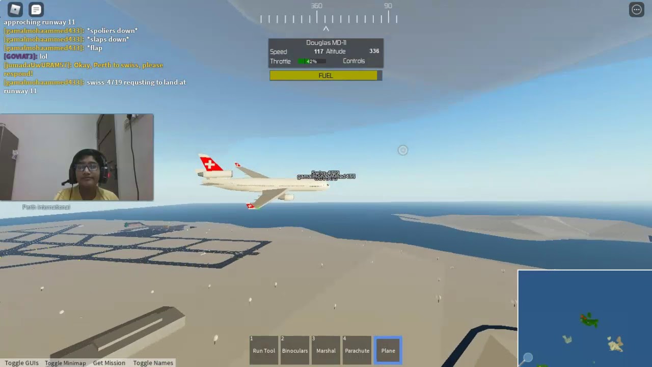 Delivering a plane to perth international (PTFS RP) - YouTube