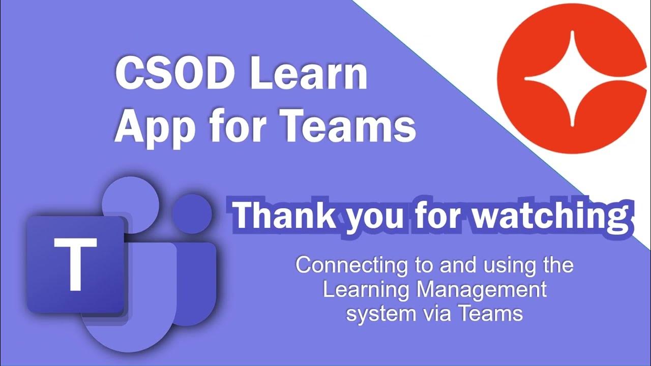 CSOD Learn App for Teams Demo Video - YouTube
