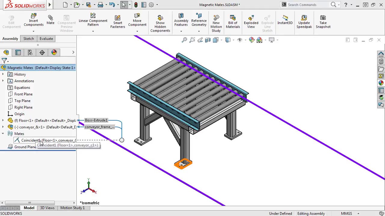 Magnetic Mates SOLIDWORKS 2017 - YouTube
