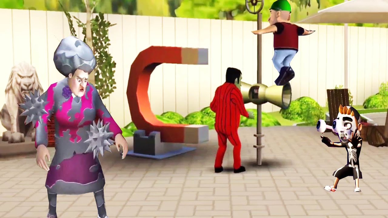 Scary Teacher 3D Vs Scary Stranger 3D Vs Scary Robber Home Clash All ...