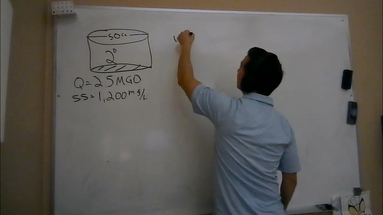 Wastewater Math: Solids Loading Rate and Weir Overflow Rate - YouTube