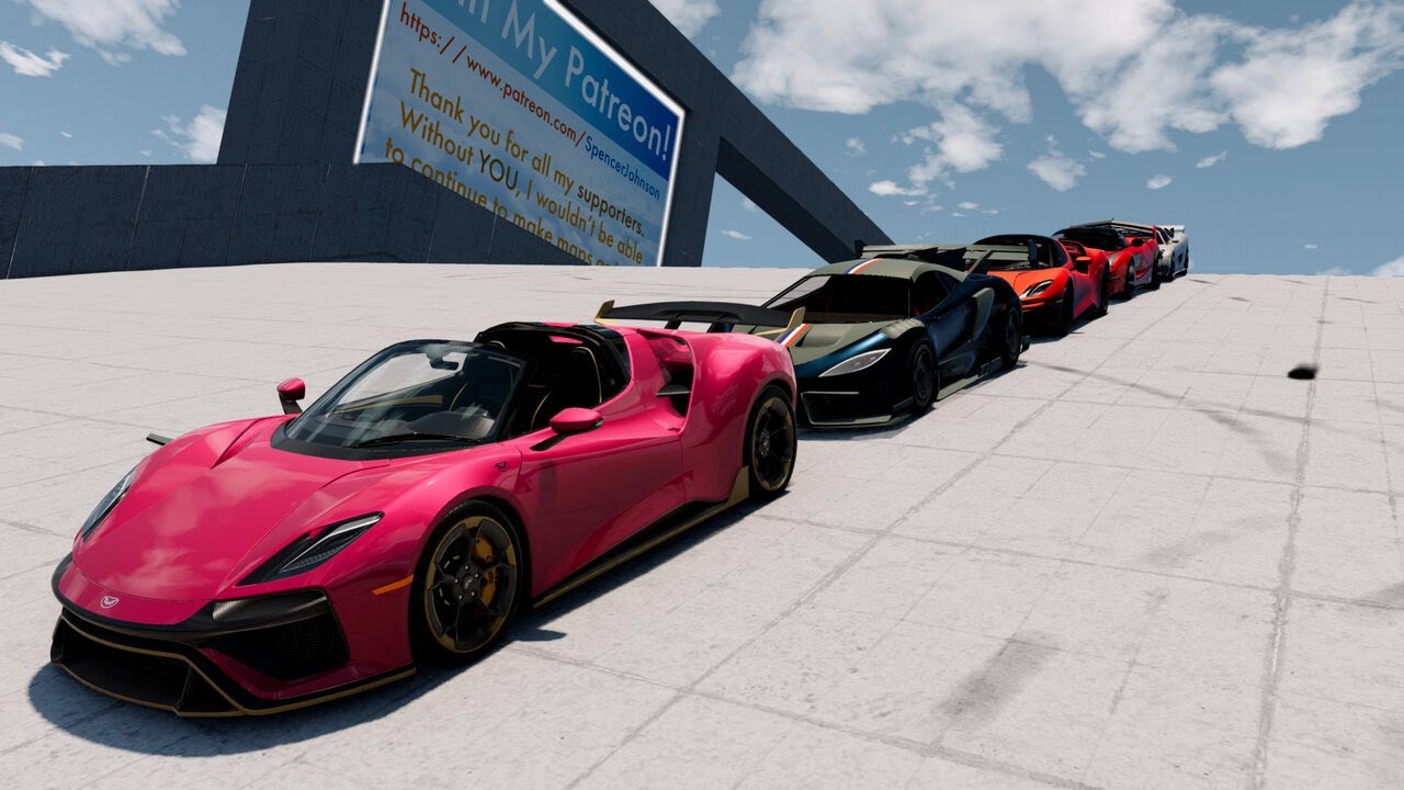 Beam Game Car Epic High Speed Car Jumps #1 -- BeamNG Drive | TIOCRASH ...