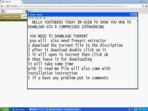 gta 4 compressed upto 4gb 100%working - YouTube