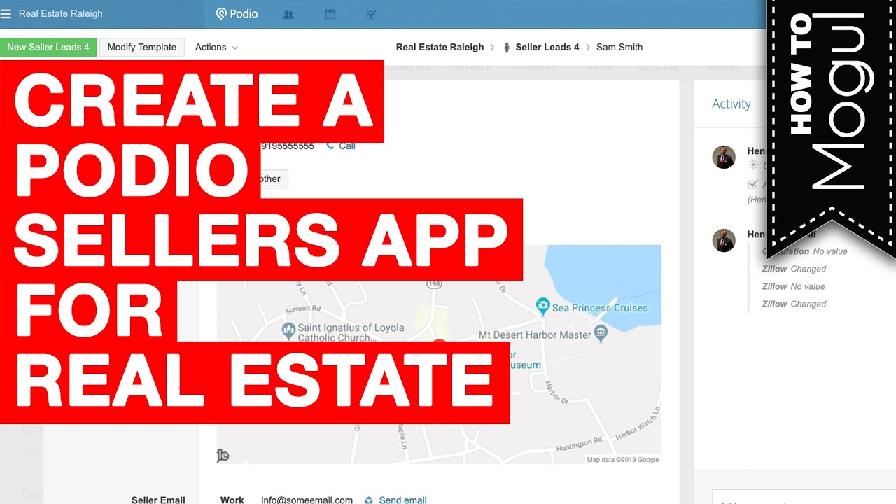 How to make a Seller App in Podio - Create Real Estate App for Real Estate Investors - YouTube