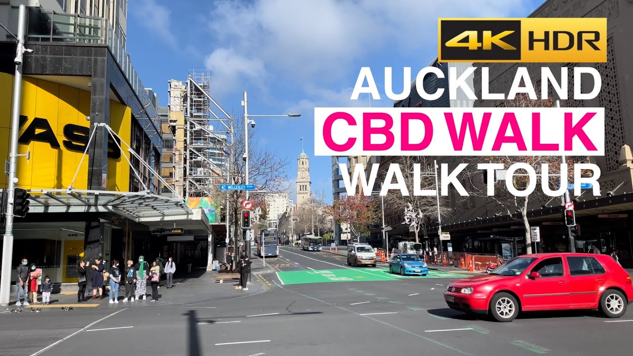 Auckland CBD Winter Walking Tour New Zealand 4K - YouTube