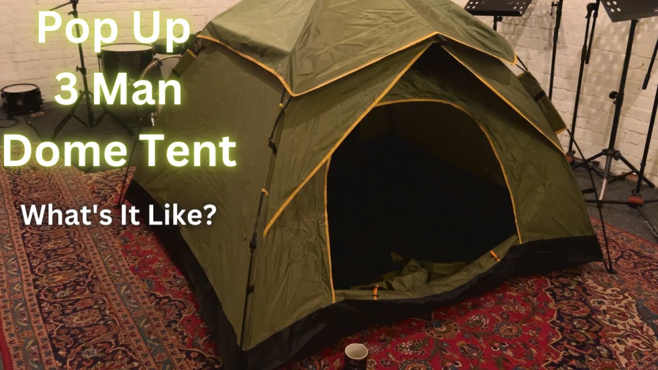 Pop Up 3 Man Dome Tent | What's It Like? - YouTube