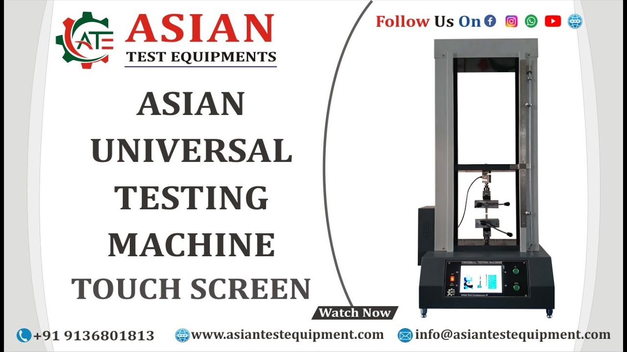Plastic FRP Tensile Tester | Asian Universal Testing Machine Touch ...