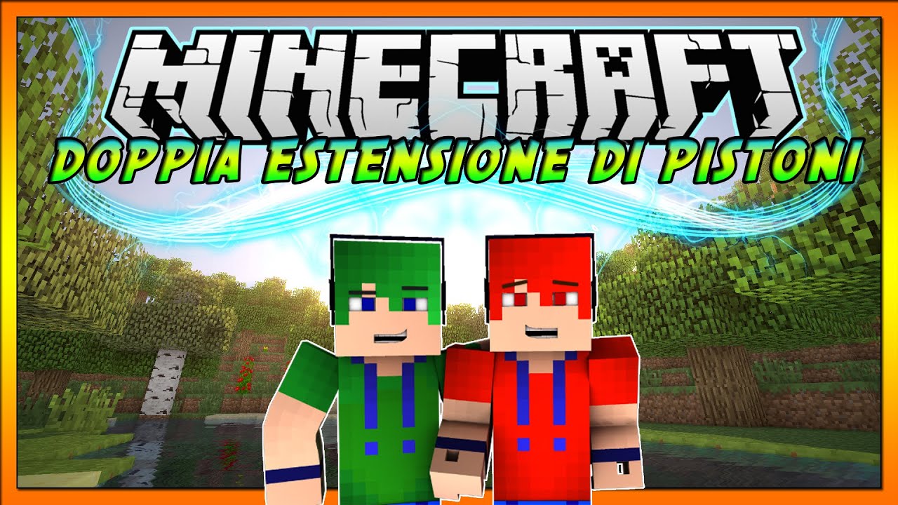 DOUBLE PISTON EXTENSION - MINECRAFT HOW TO DO - Redstone Tutorial - YouTube