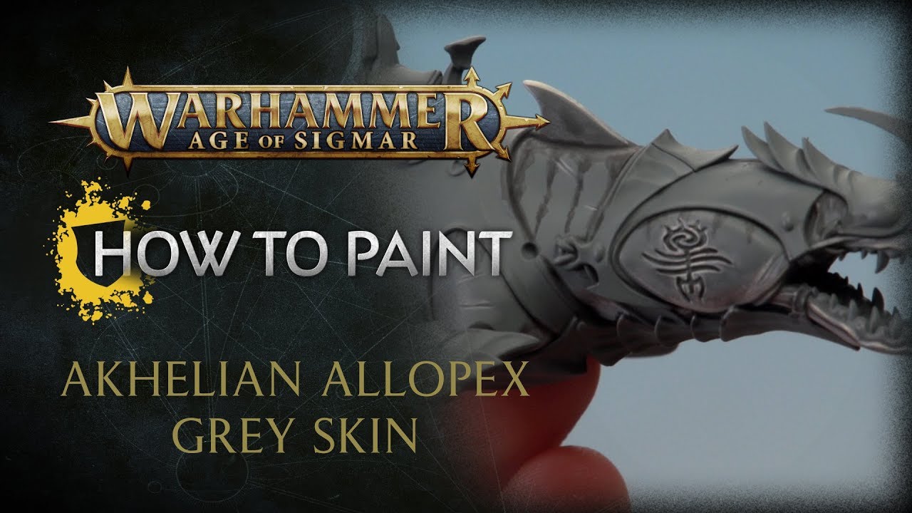 How to Paint: Akhelian Allopex Grey Skin - YouTube