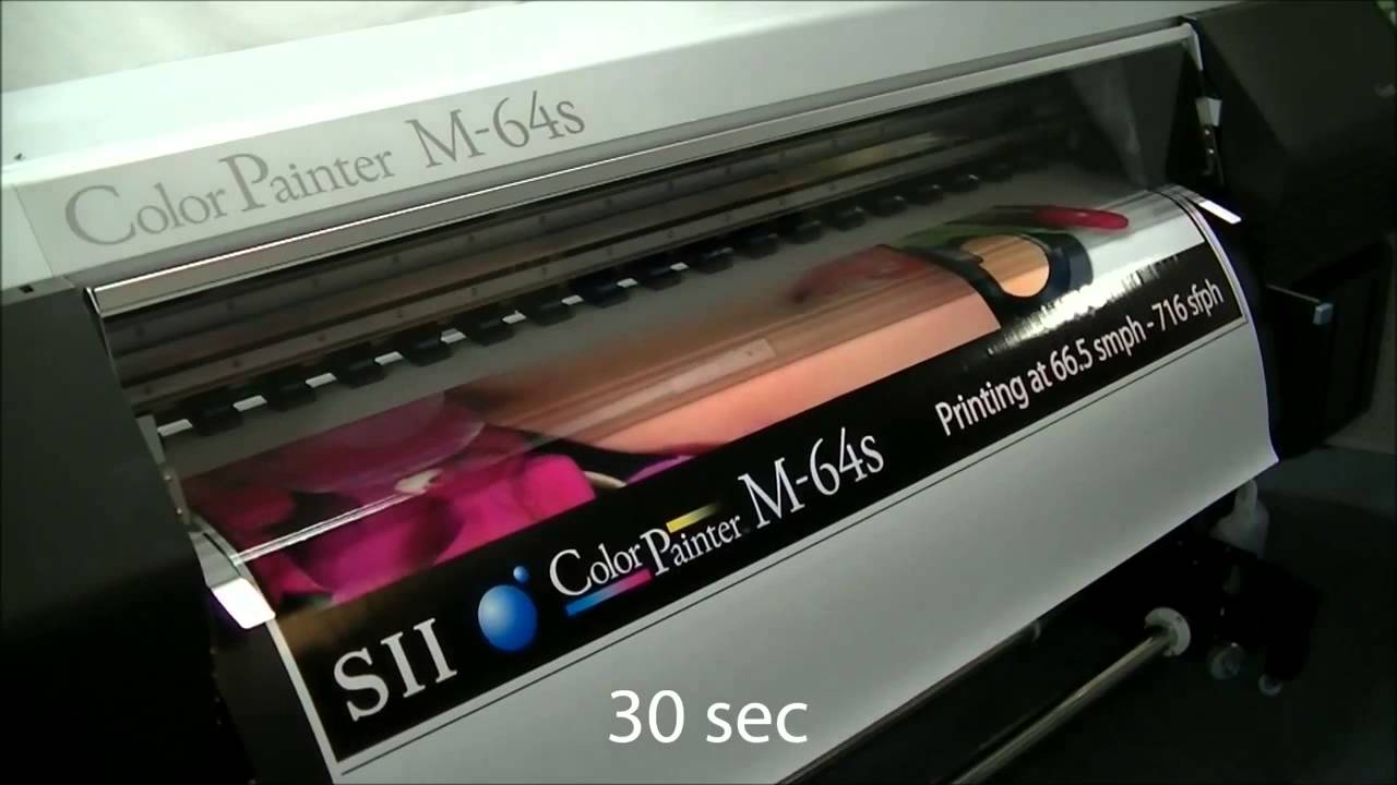 OKI Color Painter M64-s - YouTube