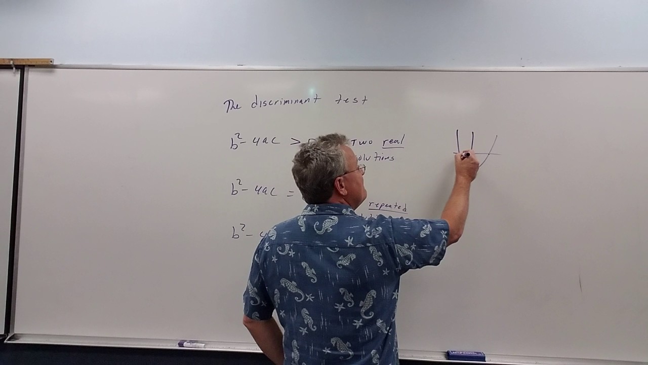 The Discriminant Test - YouTube