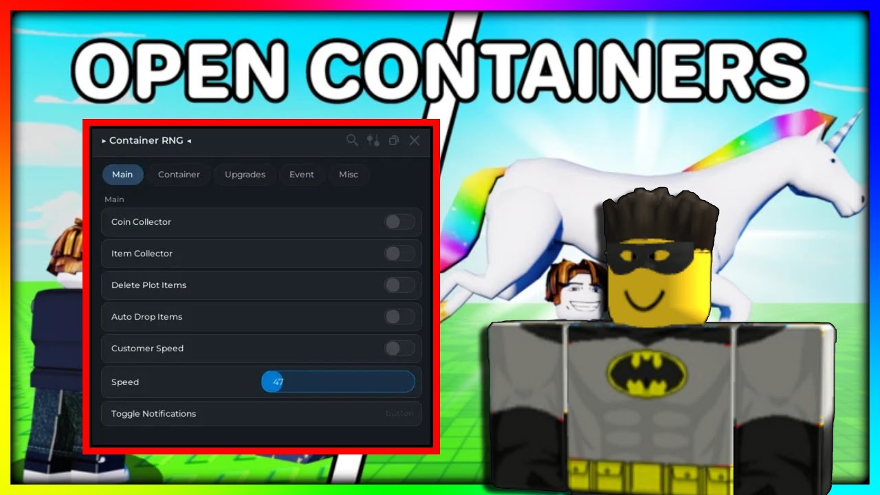 📦 Container RNG Script | Auto Open + GUI 💻 | Pastebin 2025 (Roblox RNG ...