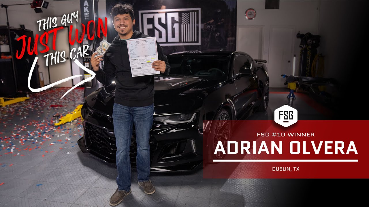 WE HAVE A WINNER! Adrian O. out of Dublin, TX takes home FSG10, the ...