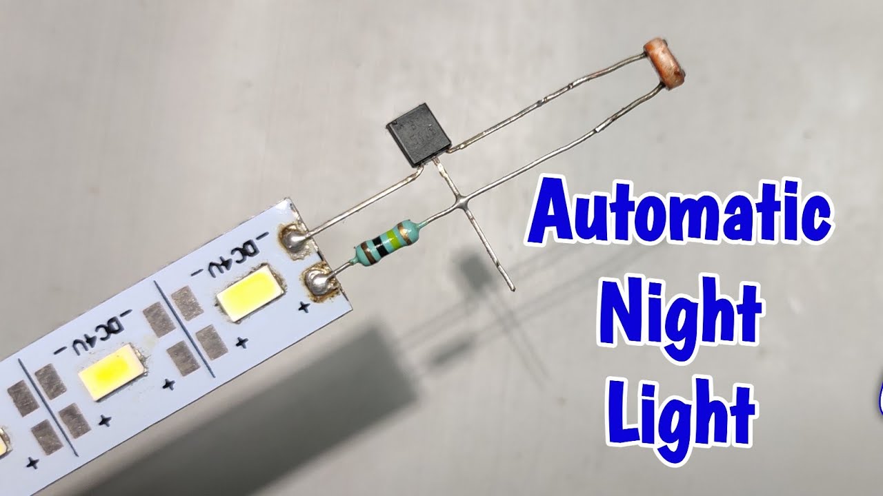 Automatic Night Light Using Bc547 4v Led Strip Ldr Circuit