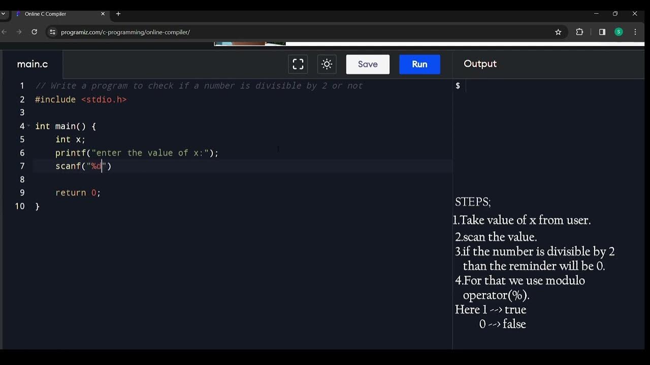 C Programming PQ. Modulo operator - YouTube