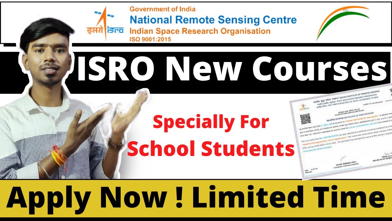 ISRO New Courses Specially For School Students | ISRO Courses For ...