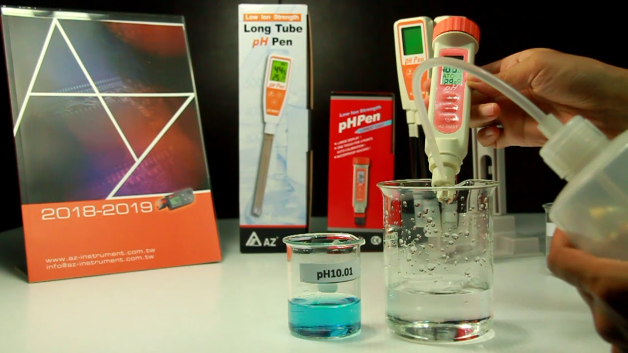 86851 pH pen calibration, measuring soil and pH 9.0 alkaline bottle ...