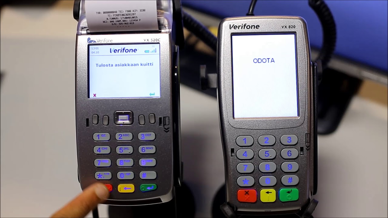 Vx 820 PinPad - Veloitus ja Peruutus Vx 520 C LAN ja 3G Päätteellä ...