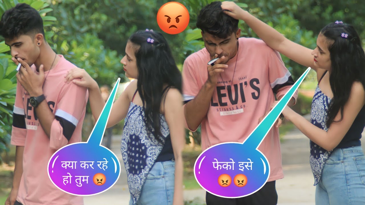 Smoking π¬ Prank On Girlfriend π Gone Wrong π± Zain Khan Prank Youtube