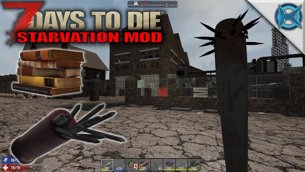 7 Days to Die Modded | Nail Shotgun & Lots of Good Books | SP Let's ...