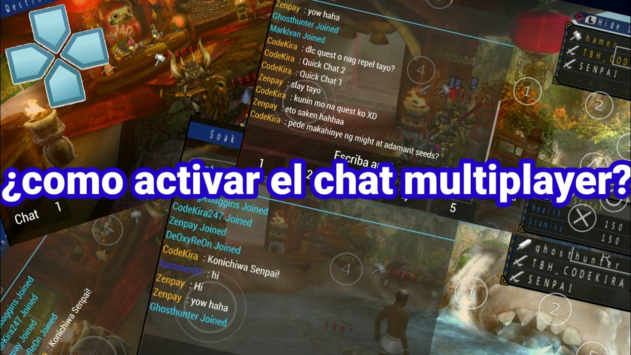 ¿Cómo activar el chat multiplayer en el emulador de ppsspp? - YouTube