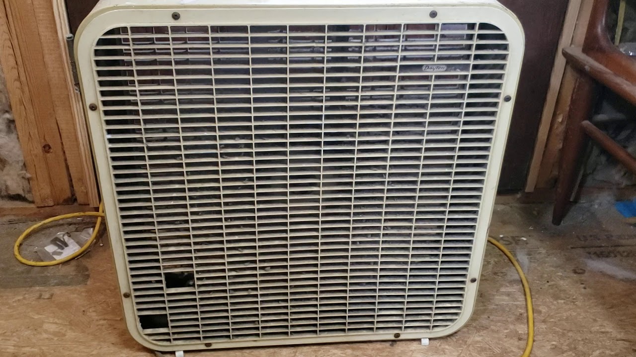 20" Dayton (Lakewood) Box Fan - YouTube