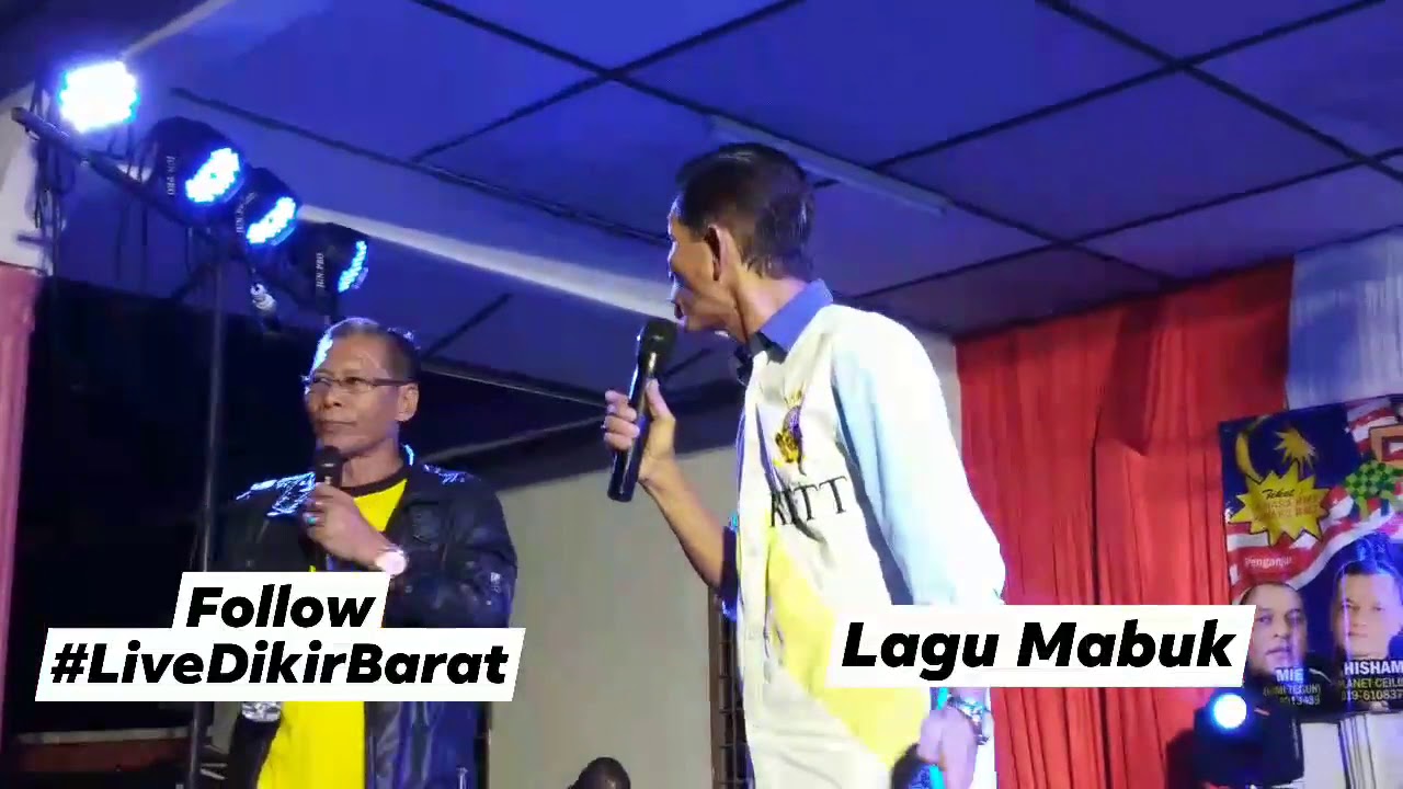 Lawak Badol & tuan kob raja Saring - mabuk live - YouTube
