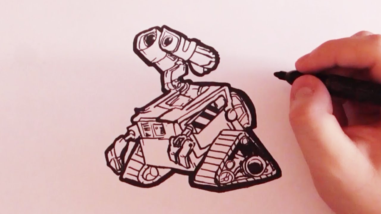 Como Dibujar a Wall-E - How to Draw Wall-E - YouTube