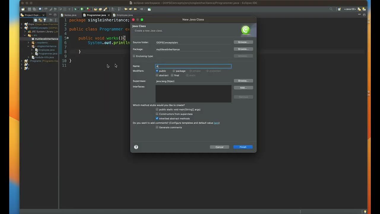 inheritance in java | Types Of inheritance | What is inheritance in java, full explanation Part ...