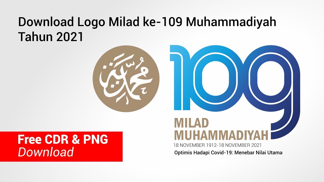 Download Logo Resmi Milad Muhammadiyah 119 - 18 November 2021 - Free ...