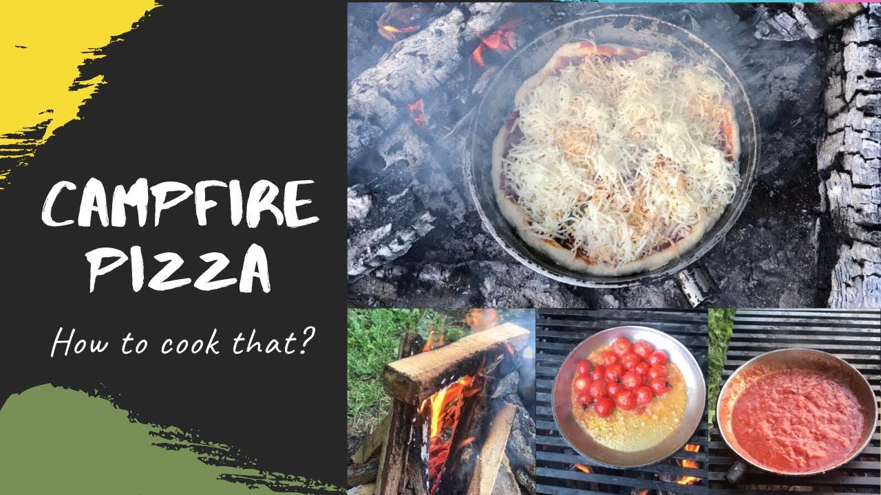 How to make campfire pizza from scratch in a frying pan? Campfire ...