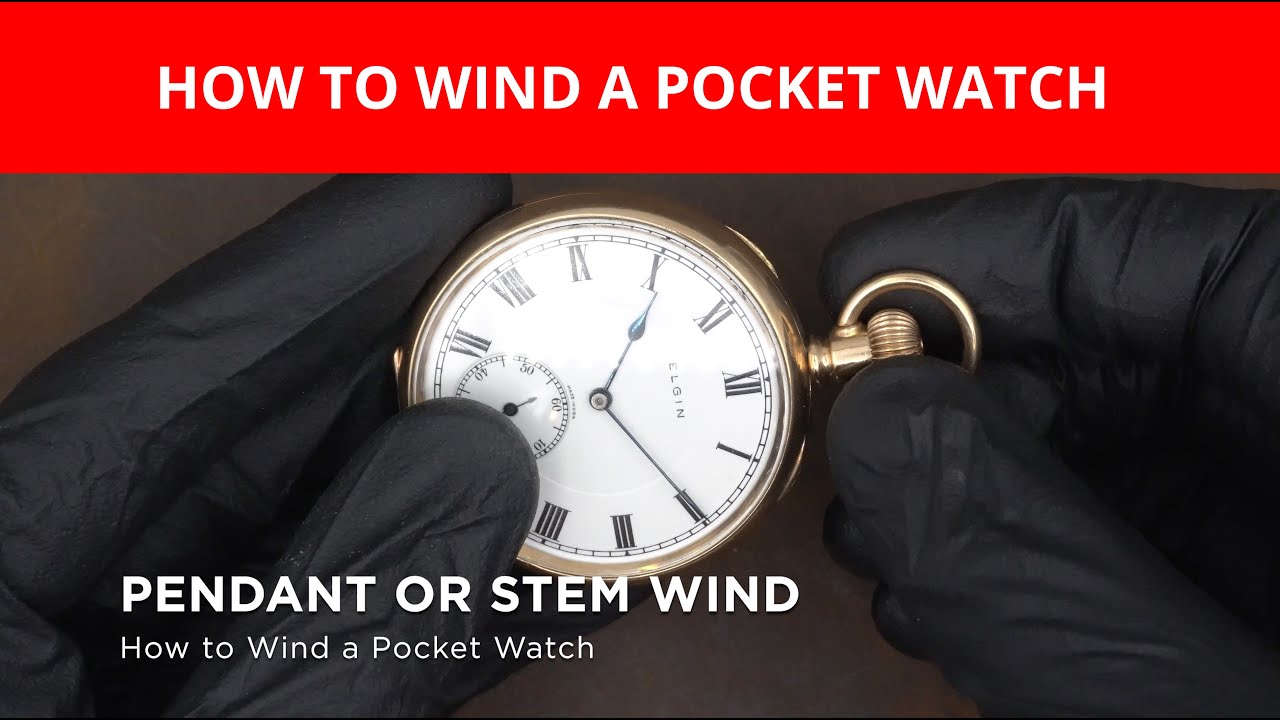 How to Wind a Pocket Watch - YouTube