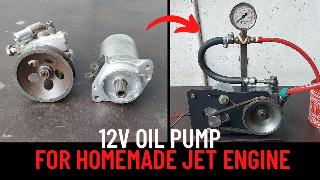 12v Hydraulic Pump for homemade Jet Engine - YouTube